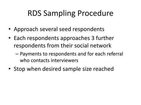 Ppt A Stata Program For Respondent Driven Sampling Powerpoint Presentation Id344529