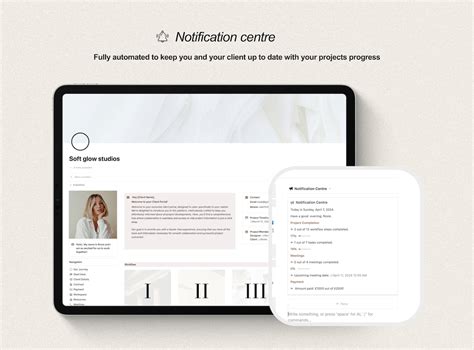 Notion Template Client Portal Notion Client Dashboard Project