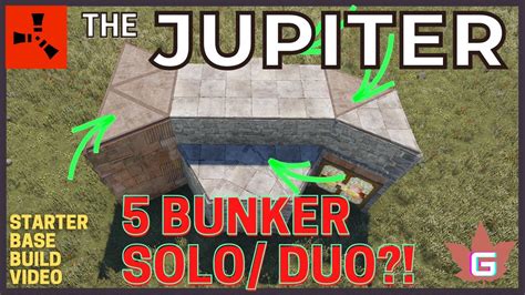 The Jupiter 5 Bunker Starter Small Group Base Rust New 2022 Design