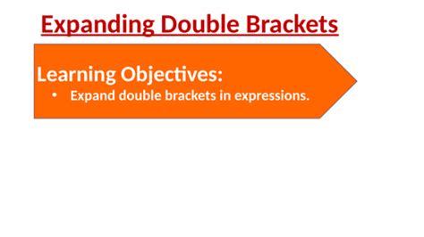 Complete Lesson Expanding Double Brackets Ppt Worksheet And Answer