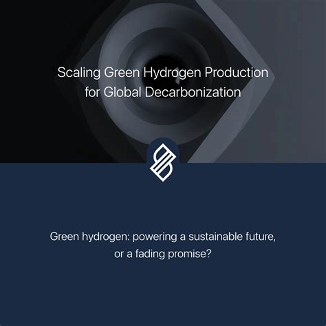 Scaling Green Hydrogen Production For Global Decarbonization → Scenario