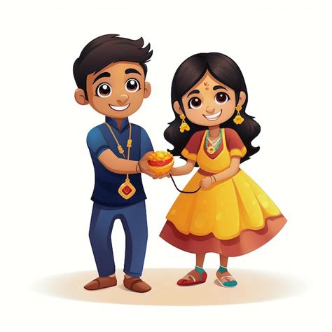 Sibling Love Graphic Vector Premium Ai Generated Image