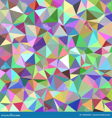 Colorful Abstract Triangle Tile Mosaic Pattern Background Stock Vector Illustration Of Color