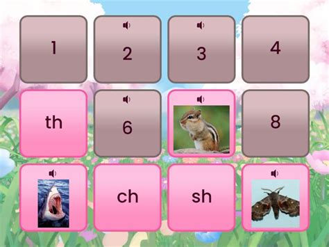 Digraph And Blend Quick Matching Game Matching Pairs