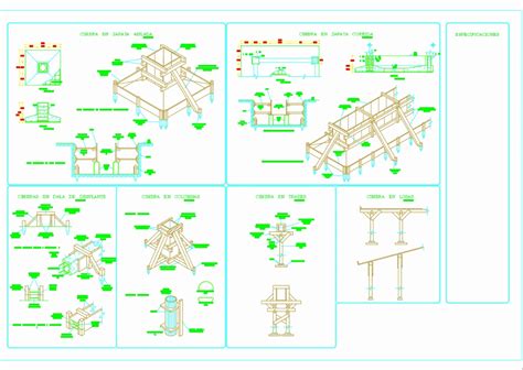 Cimbras De Madera En Autocad Descargar Cad 14465 Kb Bibliocad