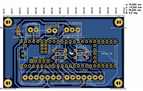 Screenshot Of The Pcb Design Of An In House Developed Breakout Board Download Scientific