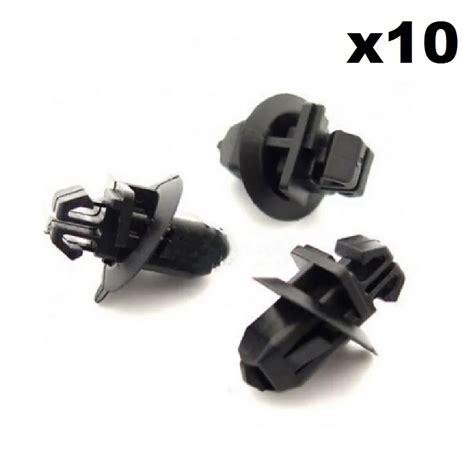 10 Clips De Moldeo Lateral Inferior Y Clips De Ajuste De Arco De Rueda