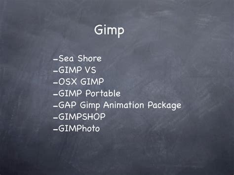 Gimp Introduction Keynote Key Photo Editing Software Computer Software And Applications
