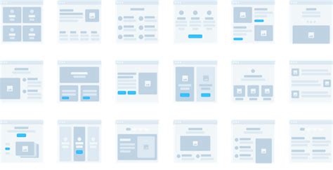 Wireframe Prototyping System Standart Color Scheme