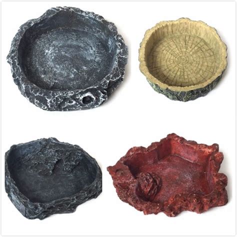 1 X Reptile Food Water Dish Bowl Feeder Tortoise L Grandado