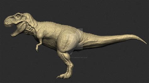 T Rex 3d Model Img 2 By Pratikartist On Deviantart