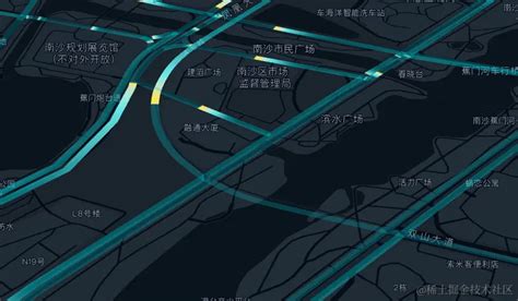 在高德地图实现流动的线图层本文介绍了使用高德地图实现流动的线图层的实现思路和步骤，包括数据处理、几何体创建、纹理偏移、后 掘金