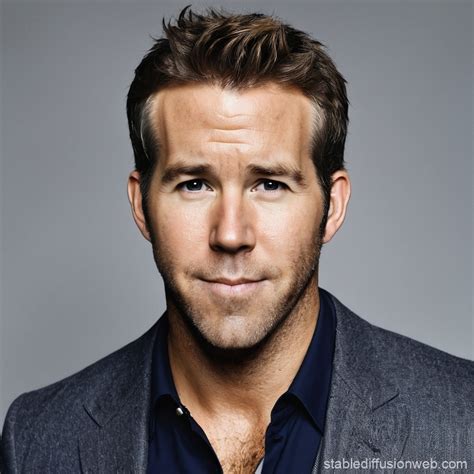 Ryan Reynolds Portrait Stable Diffusion Online