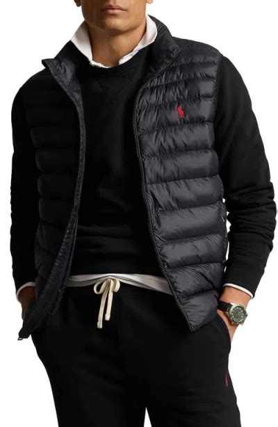 Polo Ralph Lauren Terra Black Recycled Nylon Puffer Vest Modesens
