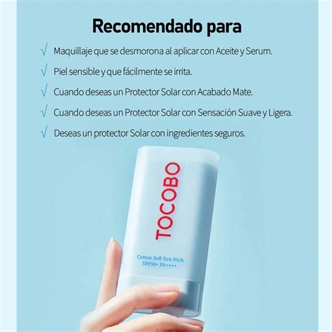 Cotton Soft Sun Stick Spf50 Tocobo Protector Bloqueador Solar En Barra