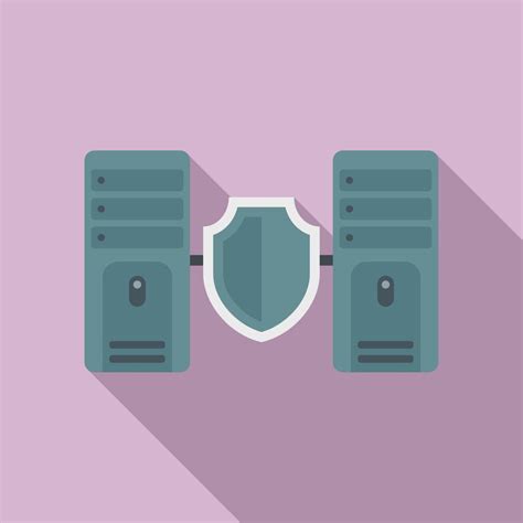 Server Authentication Icon Flat Style 14693381 Vector Art At Vecteezy