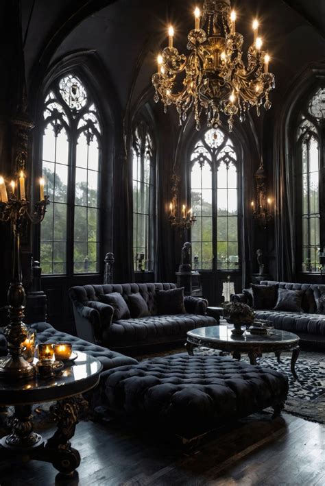 Cozy Gothic Living Room