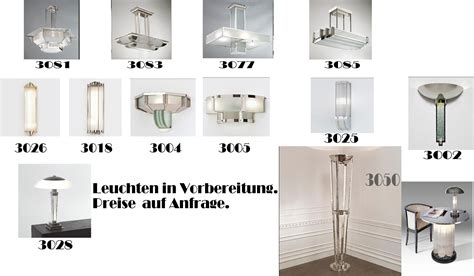 Art-Deko Leuchten für Brasserie