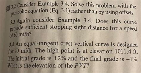 Solved 3 2 Consider Example 3 4 Solve This Problem With The Chegg Com