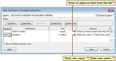 Using Interactive Filters In The Assign Resources Dialog Box MPUG