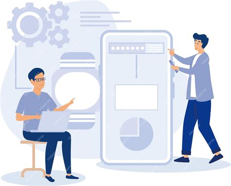 Premium Vector Software And Frontend Development Concept Html5