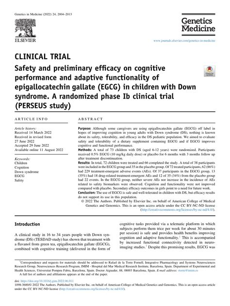 Safety And Preliminary Efficacy On Cognitive Performance And Ada 2022