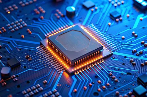 Premium Photo Powerful Computer Processor Microchip With The Word Representing Artificial