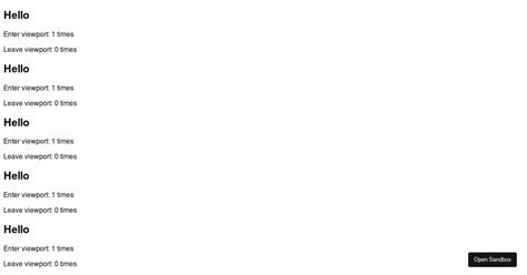 React In Viewport Ref Type Error 100 Alpha28 Codesandbox