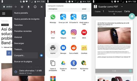 Cómo guardar una página web en PDF en un teléfono Android Infobae