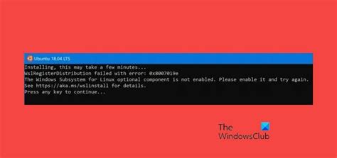 Wslregisterdistribution Failed Error X E Or X D