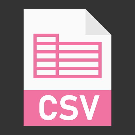 modern flat design of csv file icon for web 11721896 vector art at vecteezy