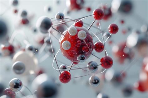 Premium Ai Image Closeup View Of People And Virtual Atom Model