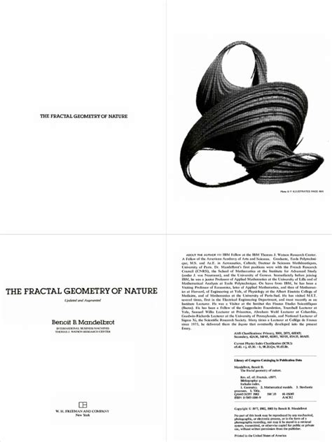 mandelbrot 1983 the fractal geometry of nature pdf fractal