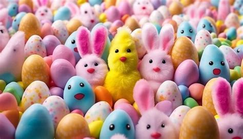 Premium Photo Easter Candy Marshmallow