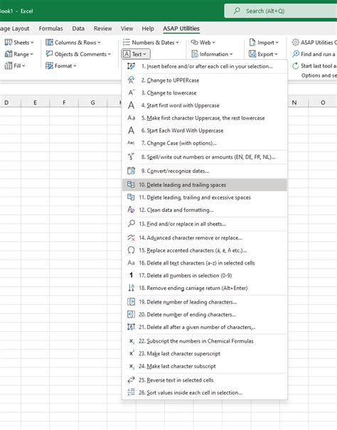 Text 10 Delete Leading And Trailing Spaces English