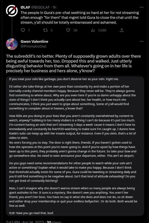 The Dumb Drama In Gura S Pre Chat Gawr Gura Know Your Meme