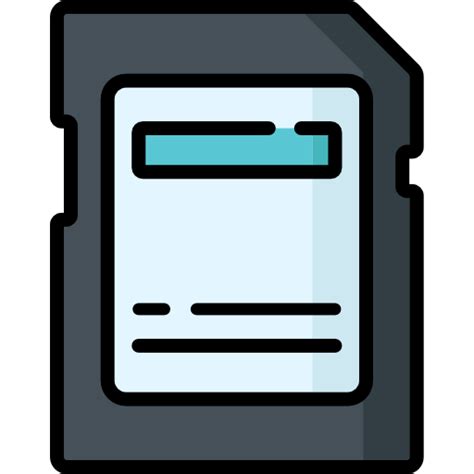 Memory Card Special Lineal Color Icon