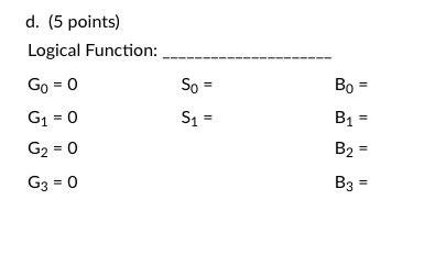 Solved 6 For The 4 Bit 4 To 1 Multiplexer Shown Below Chegg Com