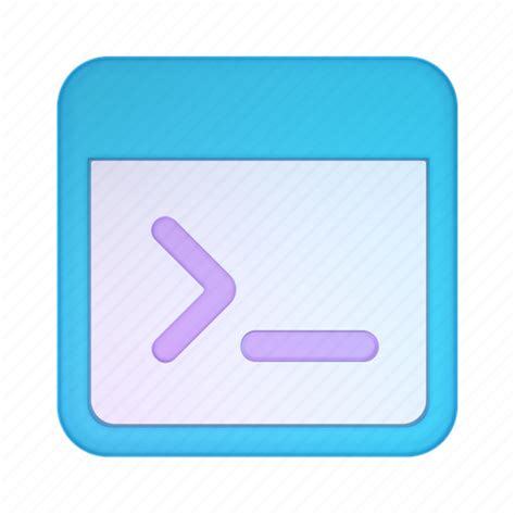 Cmd Window Code Command Terminal Rendering 3d Model Icon