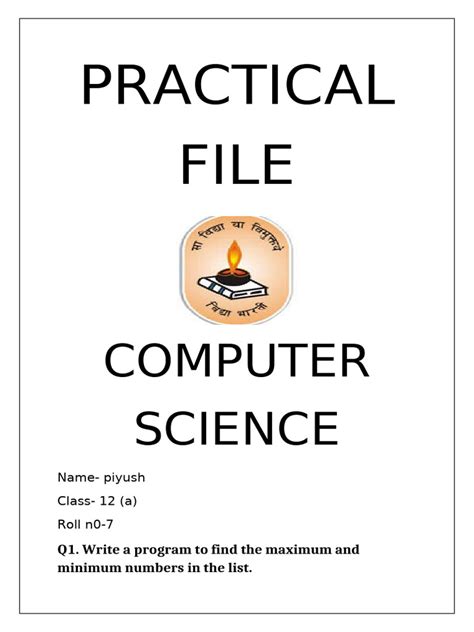 Cs Practical Pdf Databases Computing