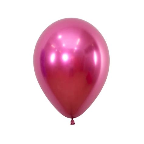 Globo Chico 11 Cromado Fucsia Tc Party