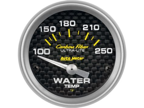 Autometer 4737 Carbon Fiber 2 116 Electrical 100 250f Short Sweep