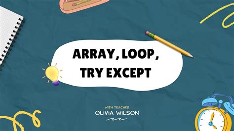 Array Loop Dan Try Except Di Python Youtube