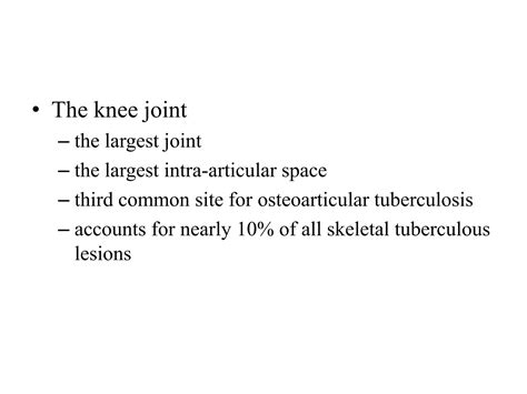 Tuberculosis Of Knee Pptx