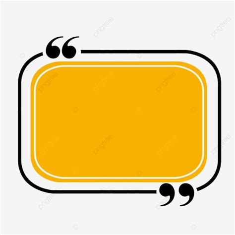 Yellow Quote Text Box Banner Frame Yellow Text Box Yellow Banner