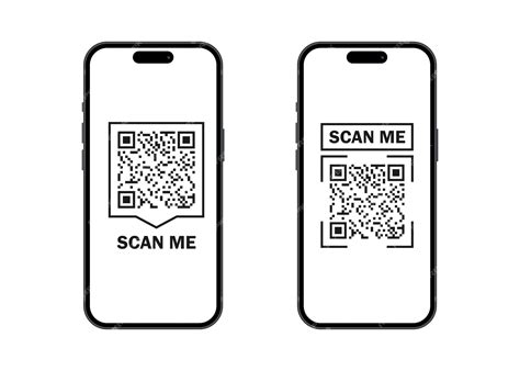 premium vector qr code on apple iphone 15 screen qr code for mobile
