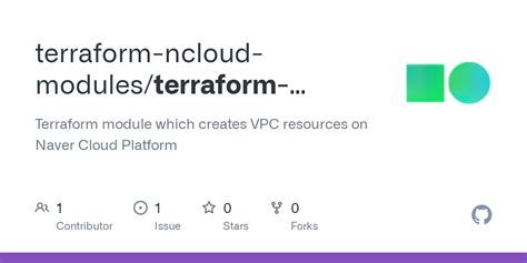 Github Terraform Ncloud Modulesterraform Ncloud Vpc Terraform Module Which Creates Vpc