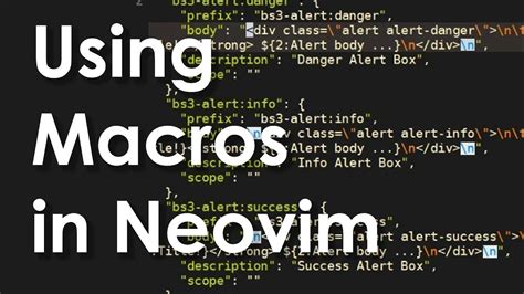 Using Macros In Neovim Youtube