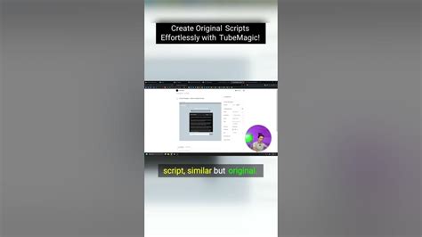Create Original Scripts Effortlessly With Tubemagic Ai 2magic Youtube