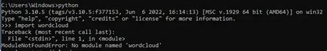 Modulenotfounderror No Module Named Wordcloud Solved